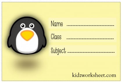 Name stickers for your toddlers